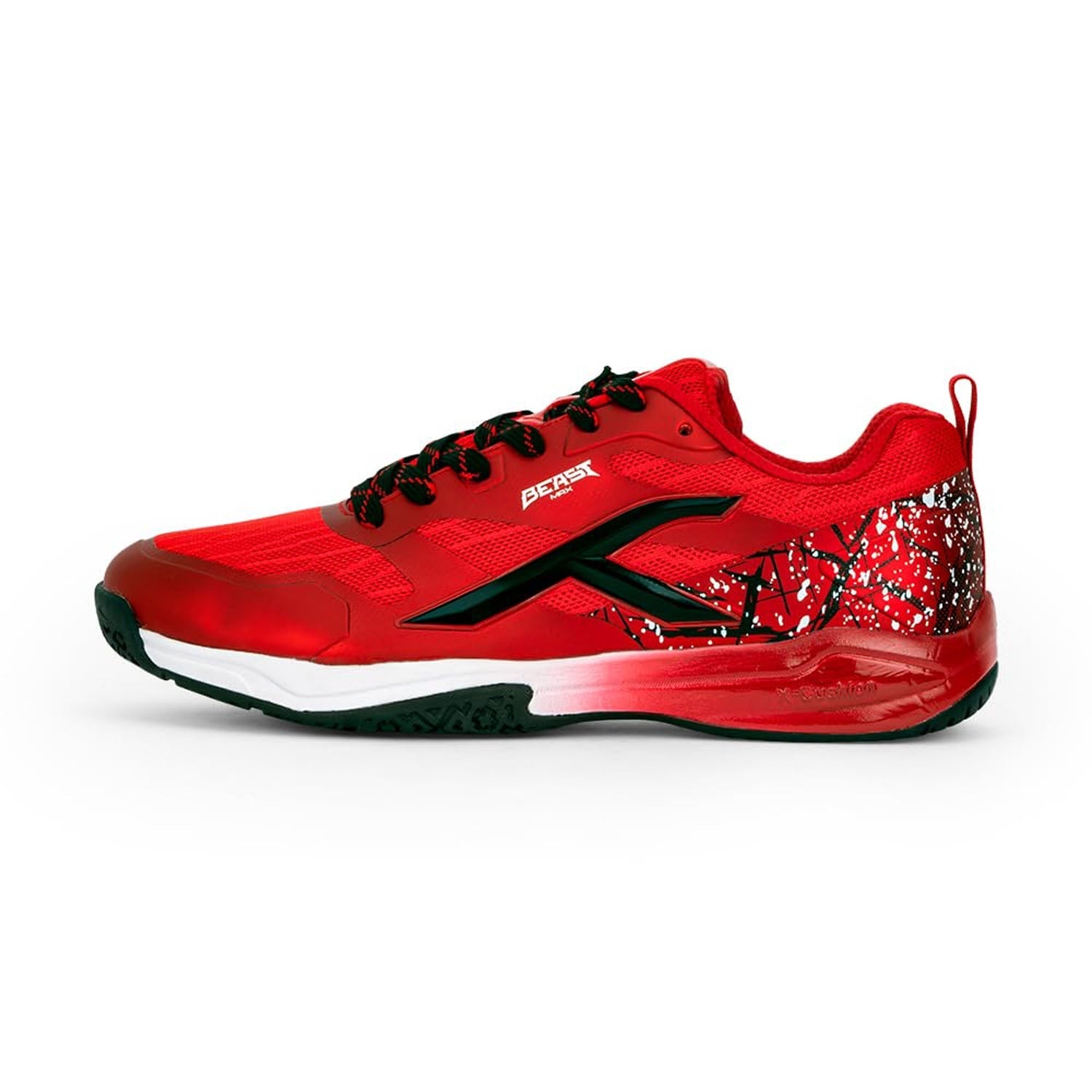 Hundred Beast Max Badminton Shoes (Red/Black) – Sportswing.in