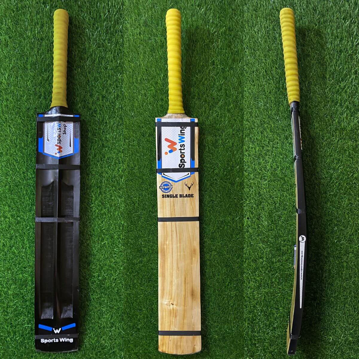 Sports Wing, Single Blade - Two Scoop - Soft Premium Tennis Bat (Black ...
