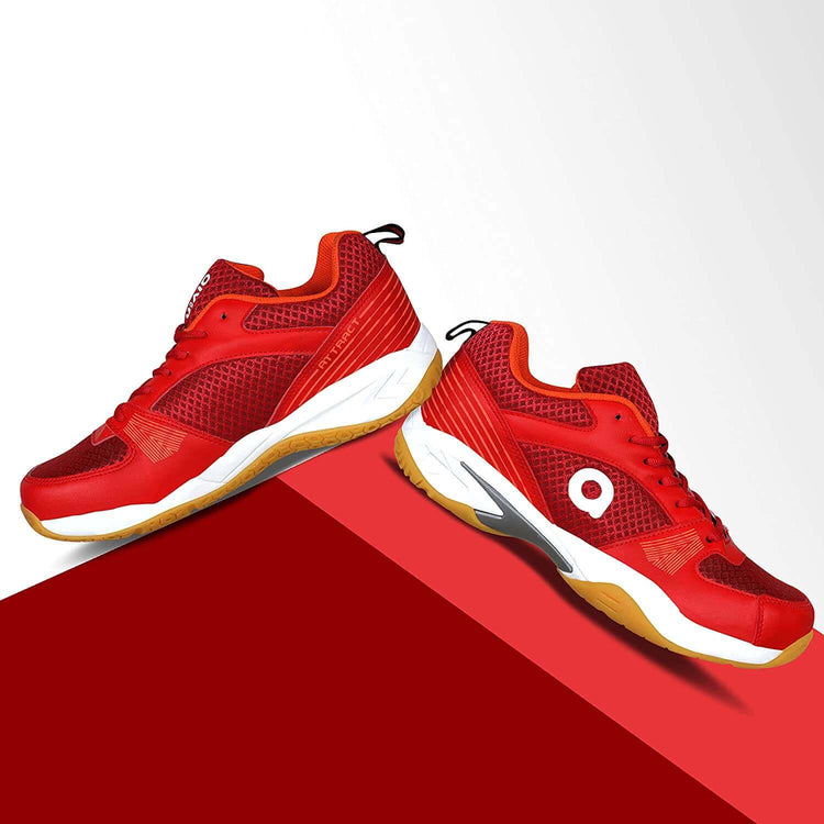 Aivin Attract Badminton Shoes For Mens-Red – Sportswing.in