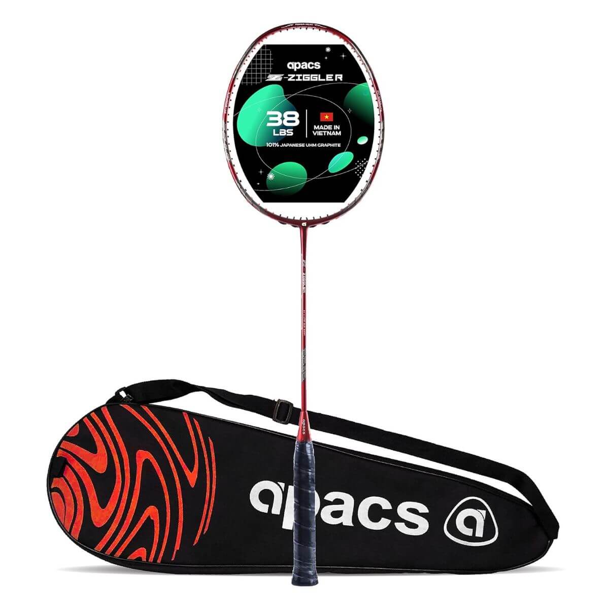 Apacs Z Ziggler Badminton Racquet (Red) – Sportswing.in