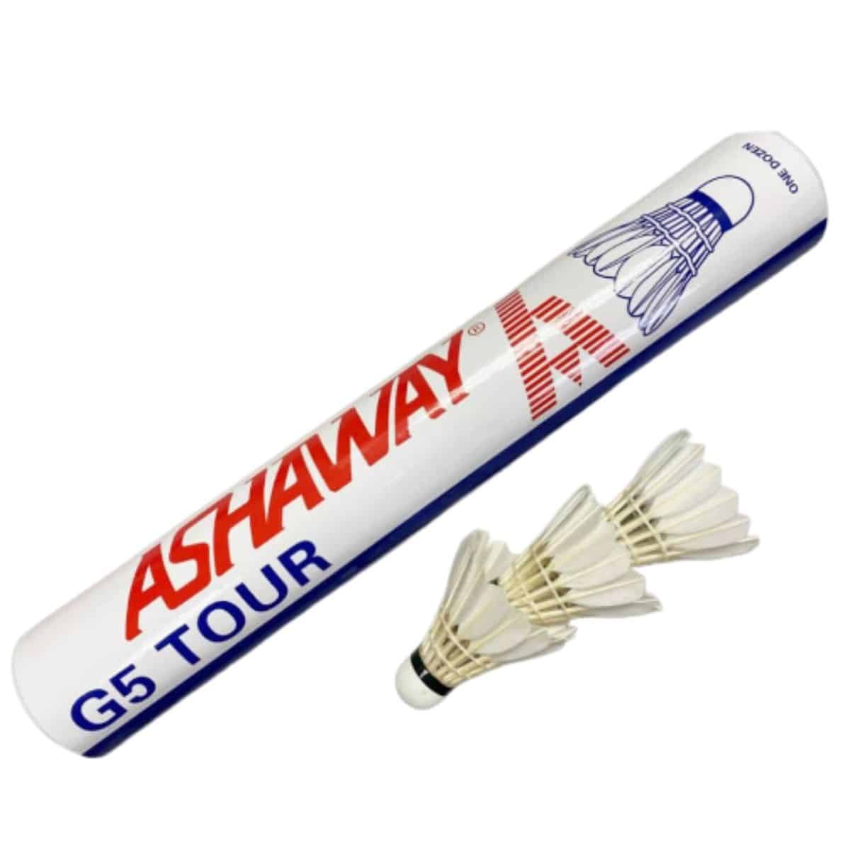 Ashaway G5 Tour Feather Badminton Shuttlecock – Sportswing.in