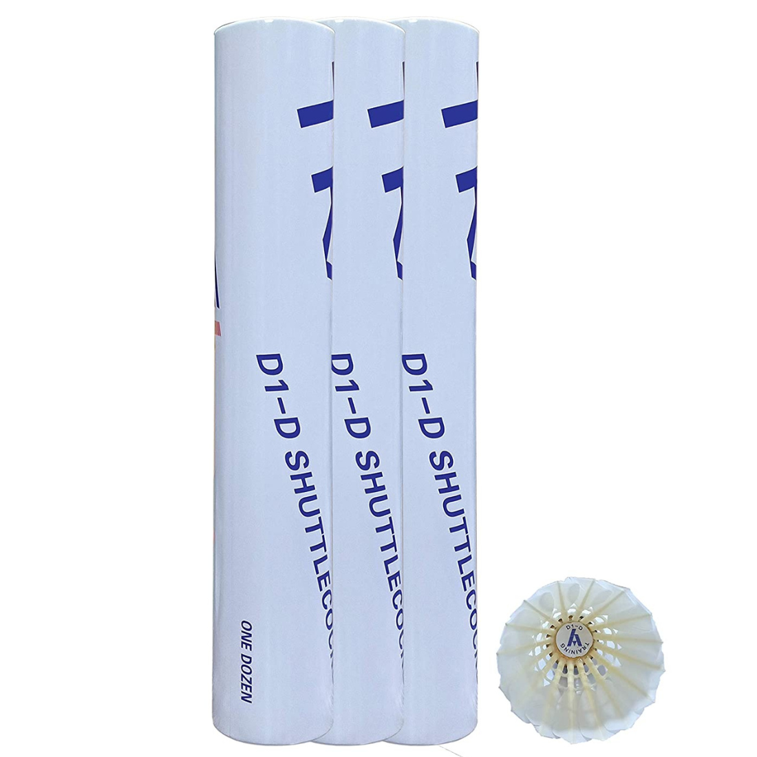 Ashaway D-1 Badminton Shuttlecocks (3 Tube- 36pc) – Sportswing.in