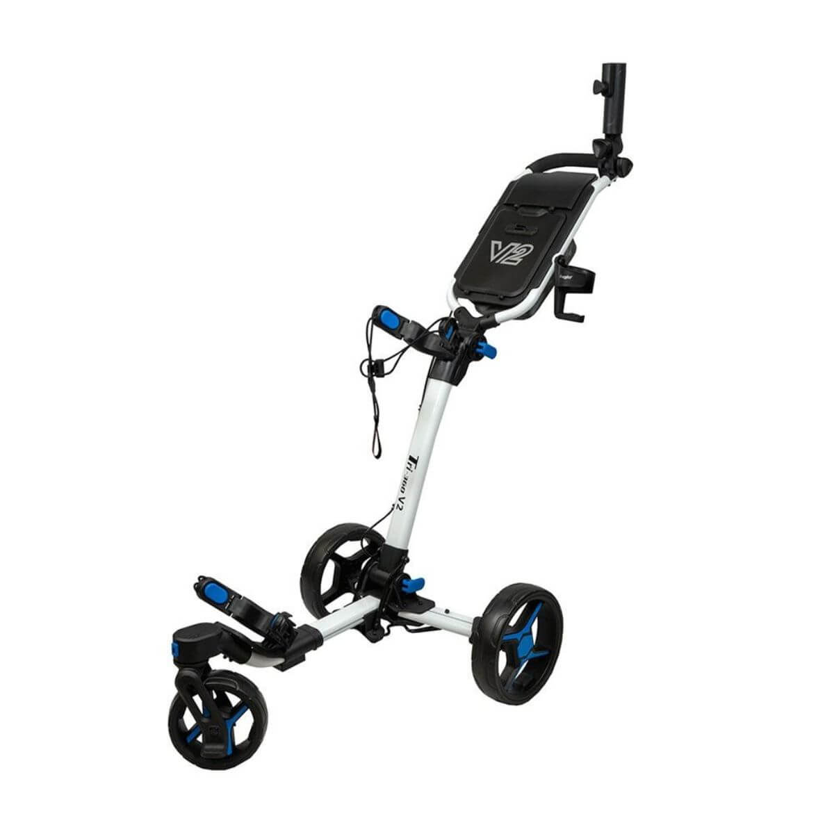 Axglo Three Wheel Ultra Compact Foldable Aluminium Golf Push Cart ...