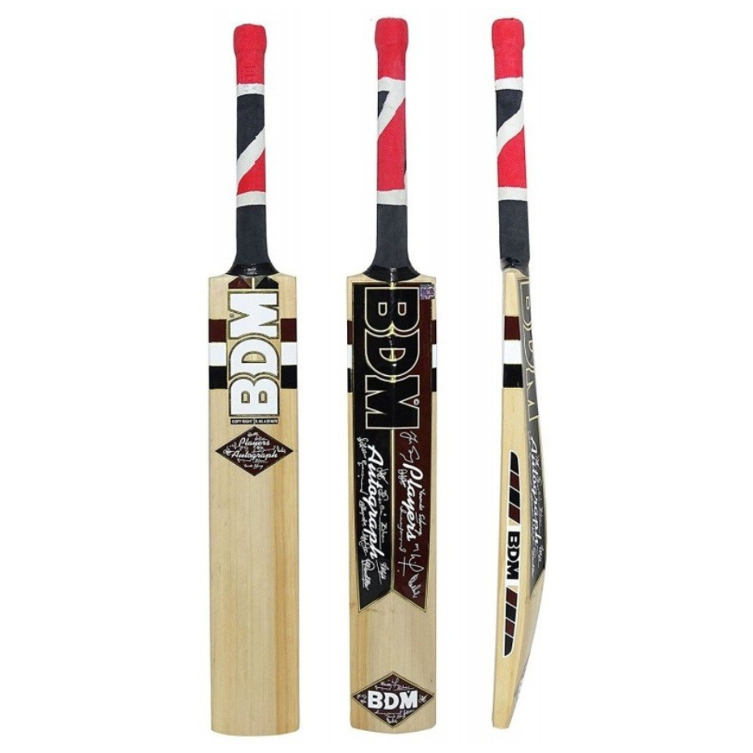 BDM Players Autograph Kashmir Willow Cricket Bat – Sportswing.in