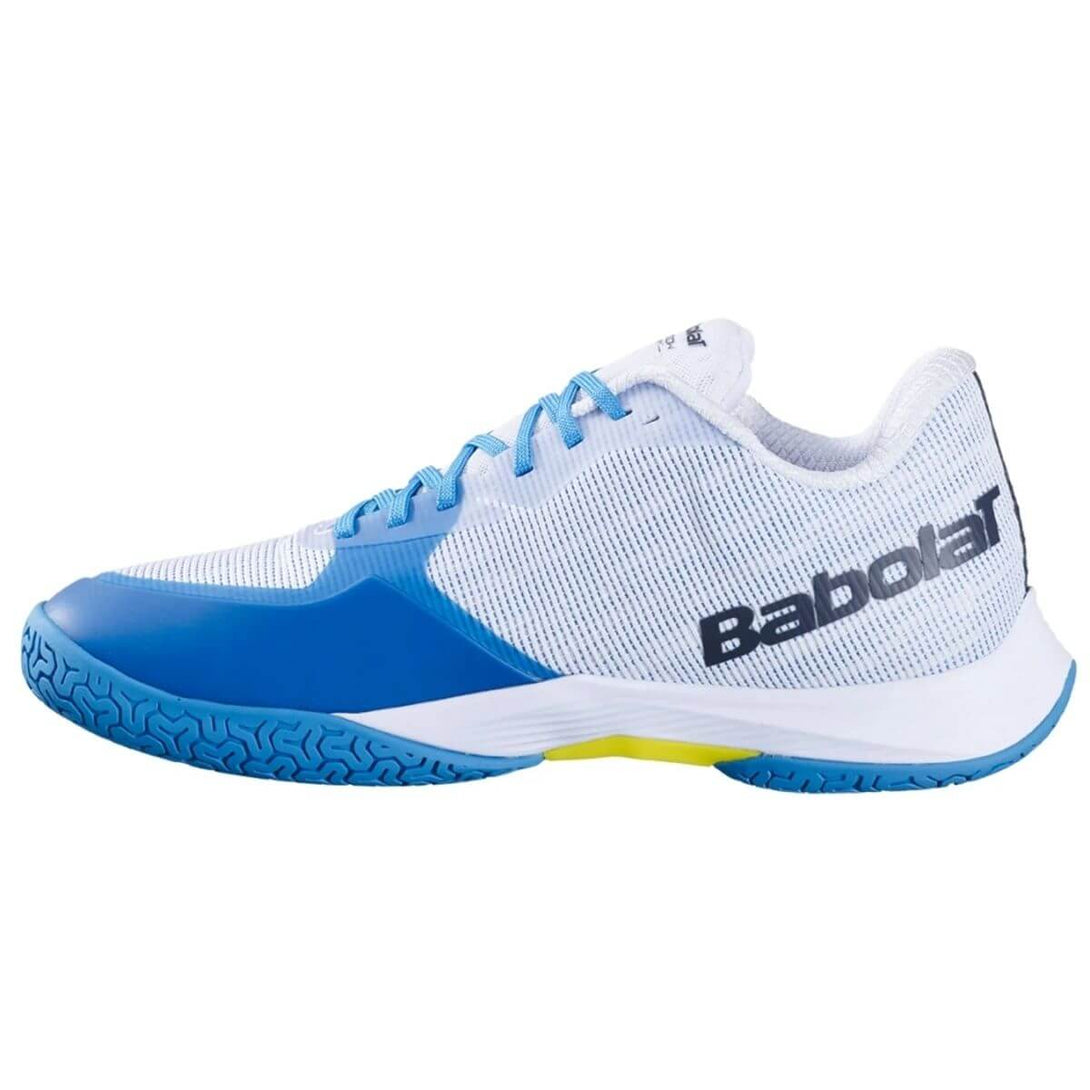 Babolat Shadow Spirit 2 Badminton Shoes (White/Blue) – Sportswing.in