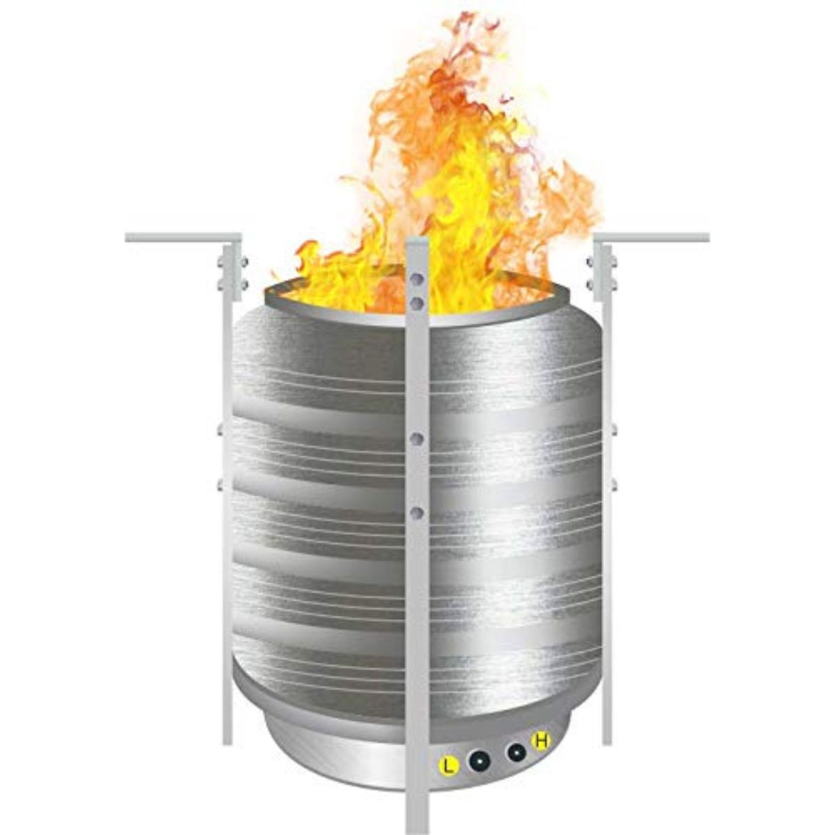 Bioflame Revolutionized Biomass Family Smokeless Commercial Cooking St ...