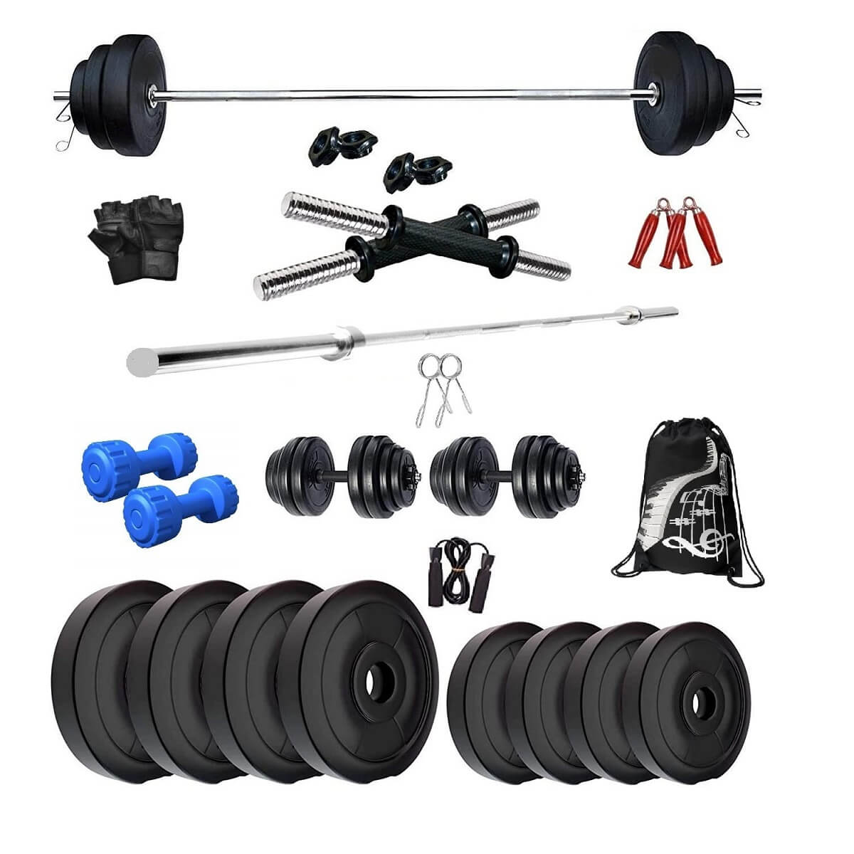 Bodyfit Exercise Kit Combo Home Gym Sets (16kg) – Sportswing.in