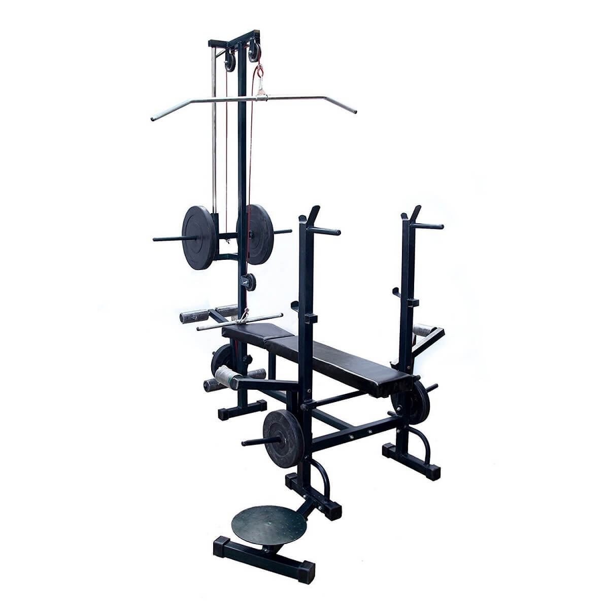 Bodyfit Home Gym Deluxe 20 in 1 Heavy Duty Bench N 60 kg Weight Plates ...