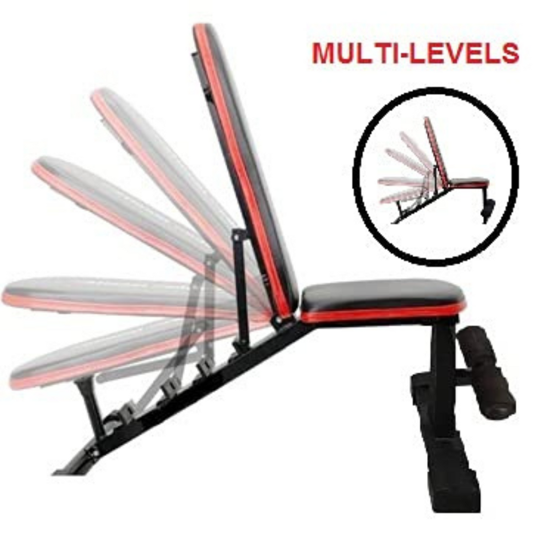 Bodyfit Solid Adjustable Weight Bench Full Body Workout – Sportswing.in