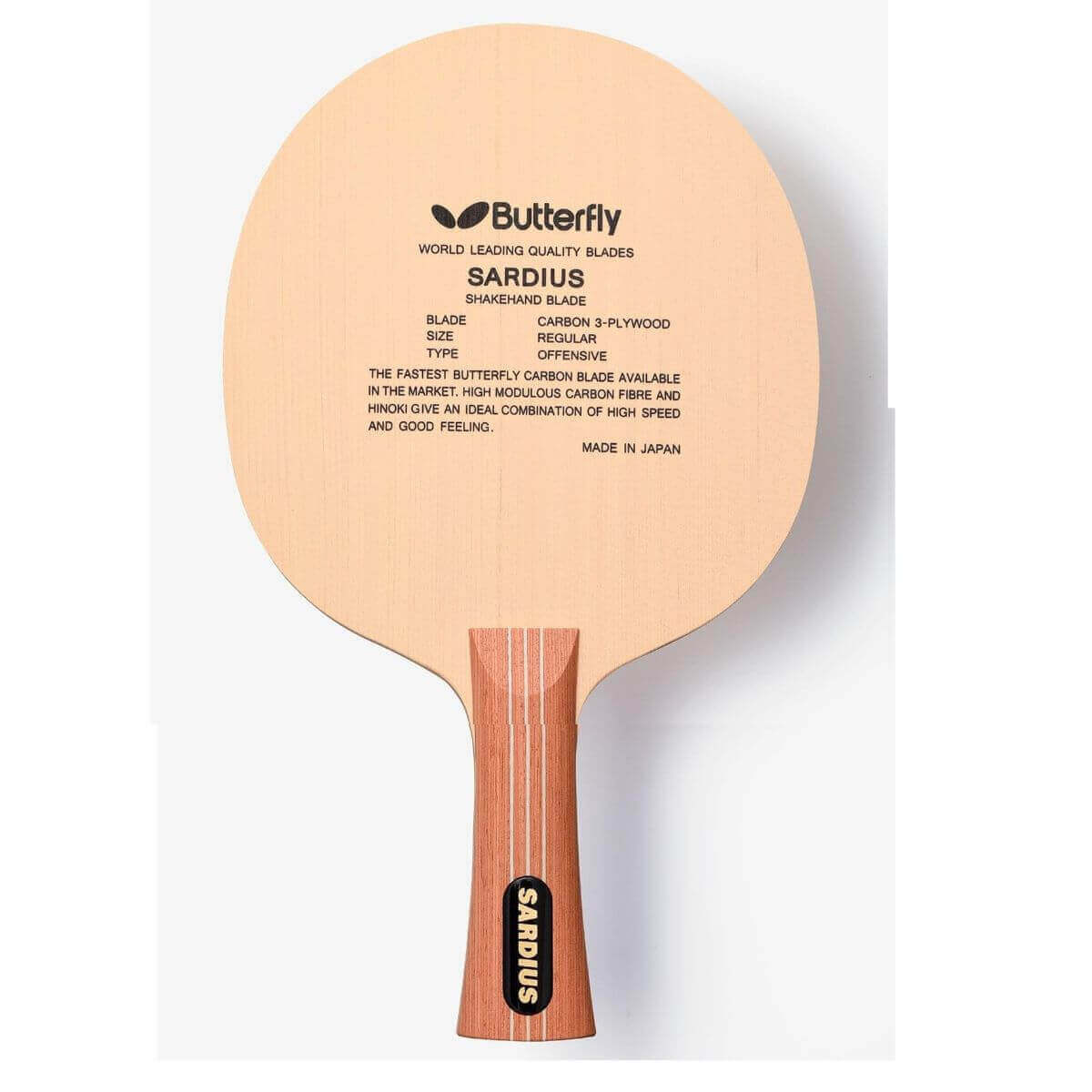 Butterfly Sardius Table Tennis Blade – Sportswing.in