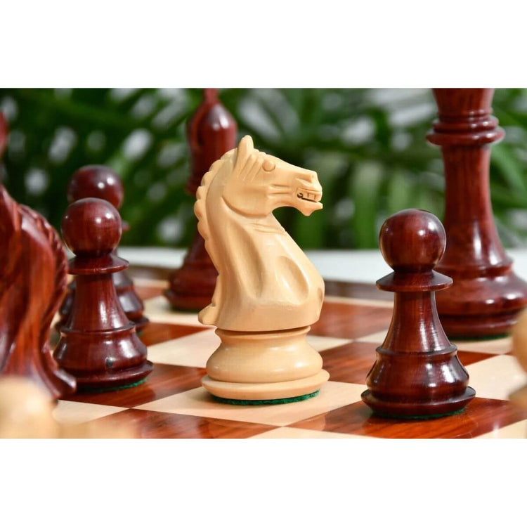 Chessbazaar Combo Fierce Knight Staunton Series Chess Pieces In Bud Ro ...