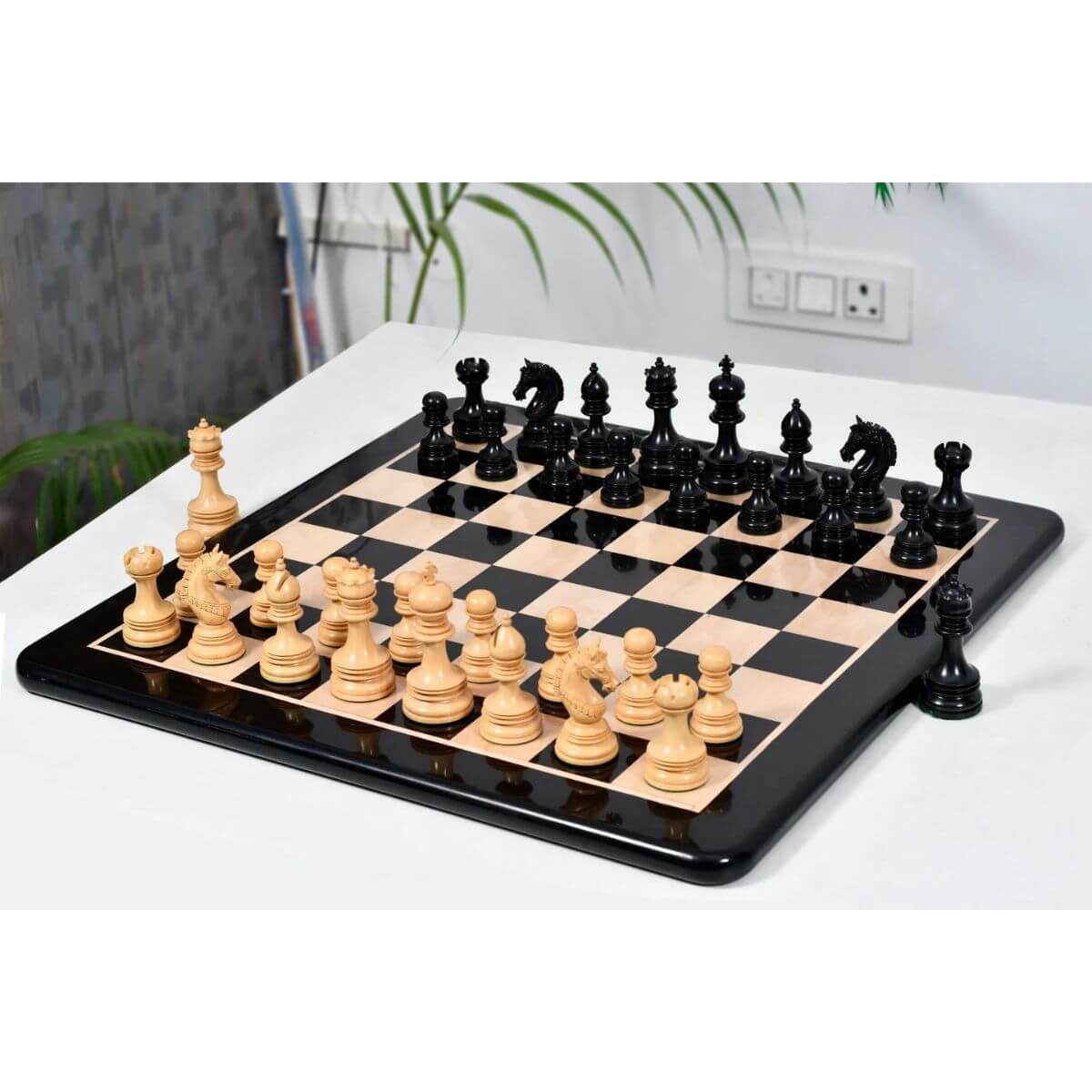 Chessbazaar Combo Of The Indian Chetak II Customized Staunton Chess Pi ...