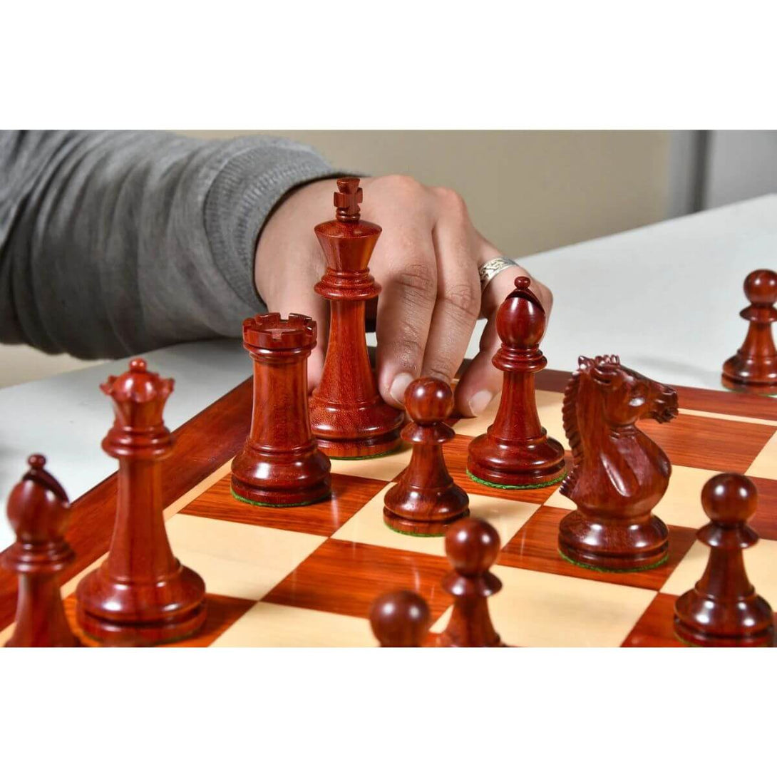 Chessbazaar GM Blitz Edition Staunton Series Chess Set In Bud Rosewood ...