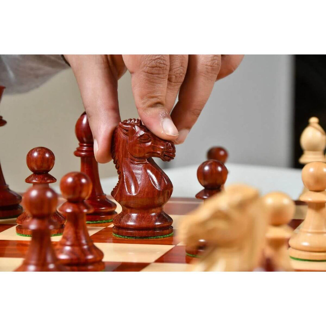 Chessbazaar GM Blitz Edition Staunton Series Chess Set In Bud Rosewood ...