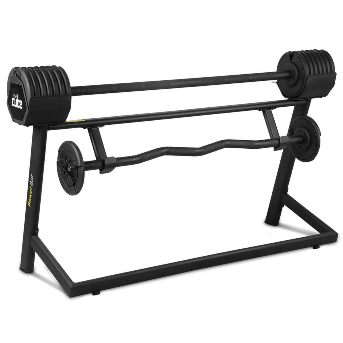 Cube Club Powerbar Pro All-in-one Workout Barbell With Stand ...