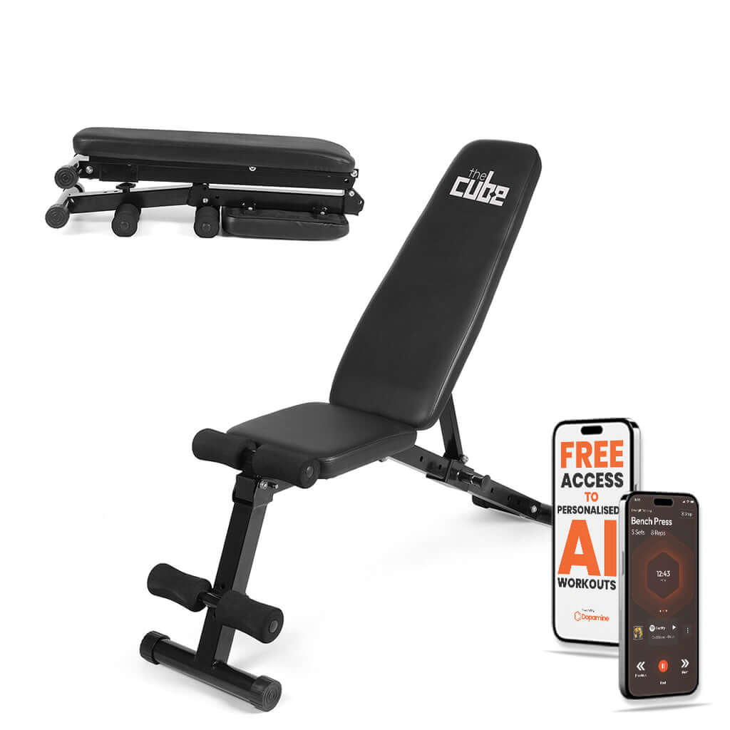 Cube Club Prime Adjustable & Foldable Power Gym Bench – Sportswing.in