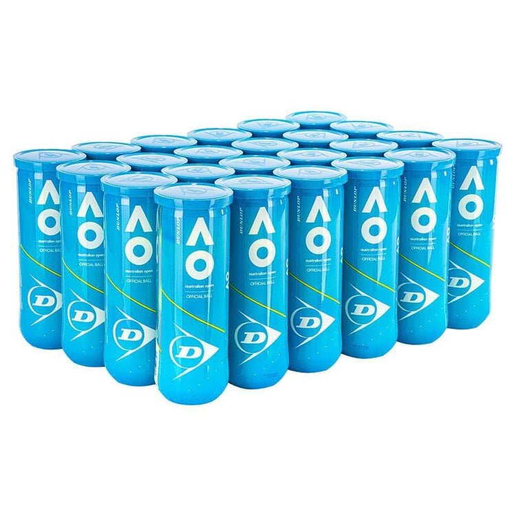 Dunlop Australian Open Balls Carton (24 Cans-72 balls) – Sportswing.in