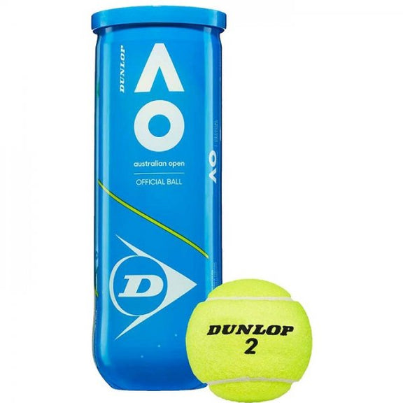 Dunlop Australian Open Balls (1 Can-3 Balls) – Sportswing.in