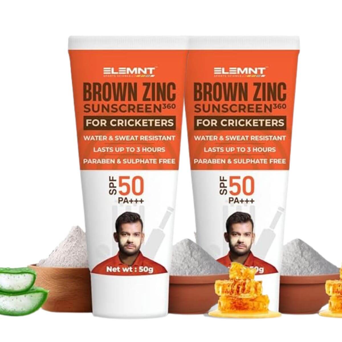 Elemnt Brown Zinc Sunscreen 360, 100gm – Sportswing.in