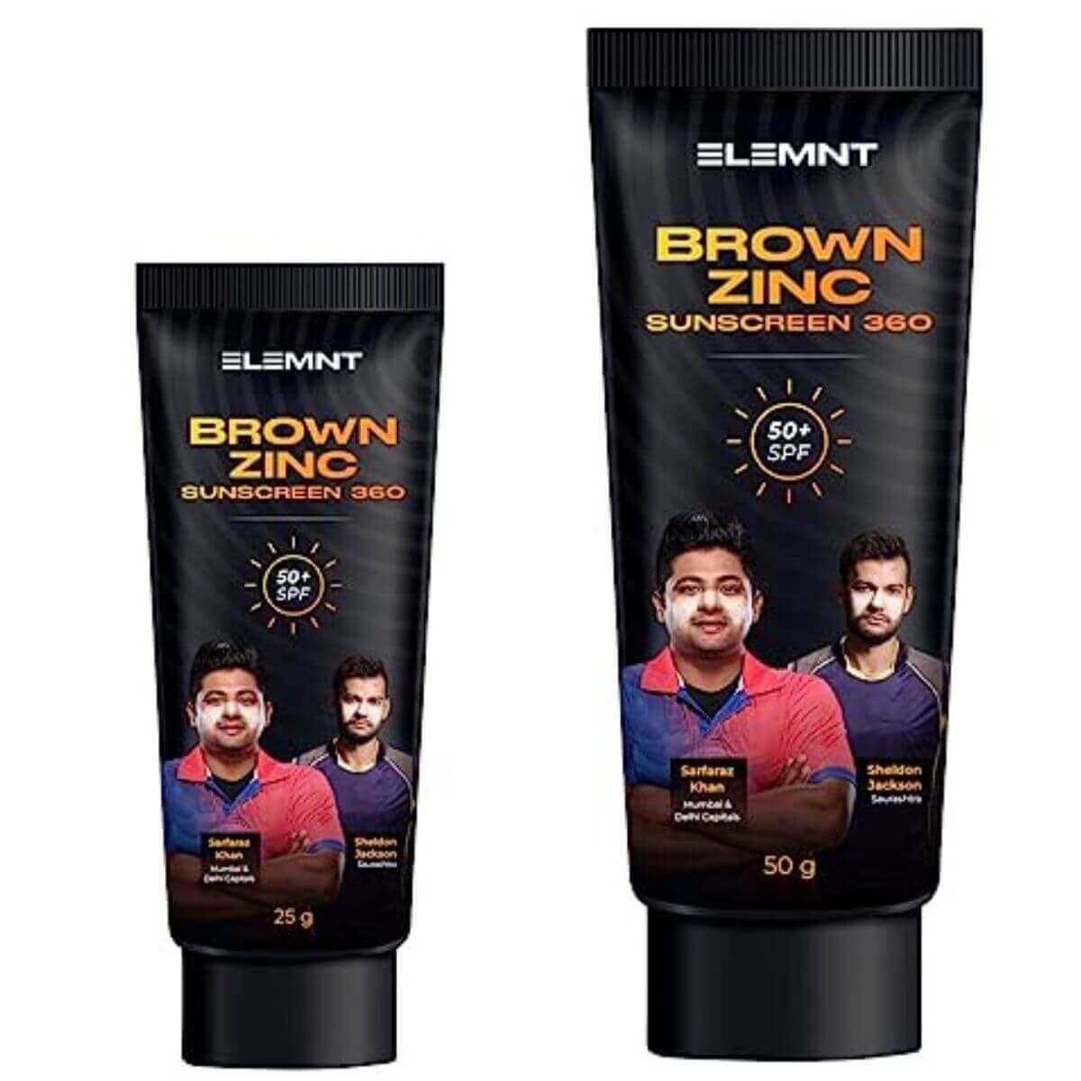 Elemnt Brown Zinc Sunscreen 360, 75gm – Sportswing.in