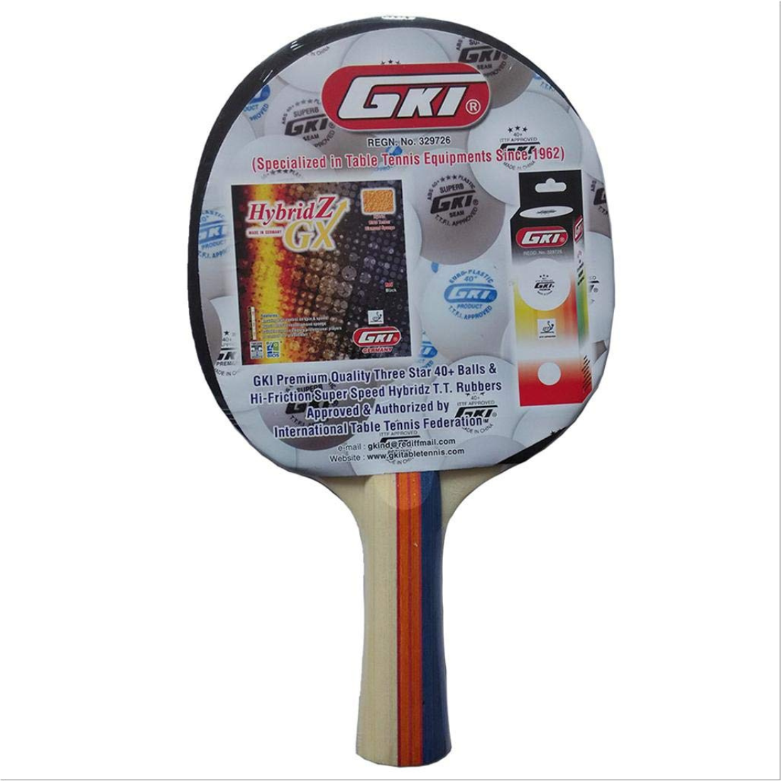GKI Ace Shot Table Tennis Bat (Pack of 2) – Sportswing.co