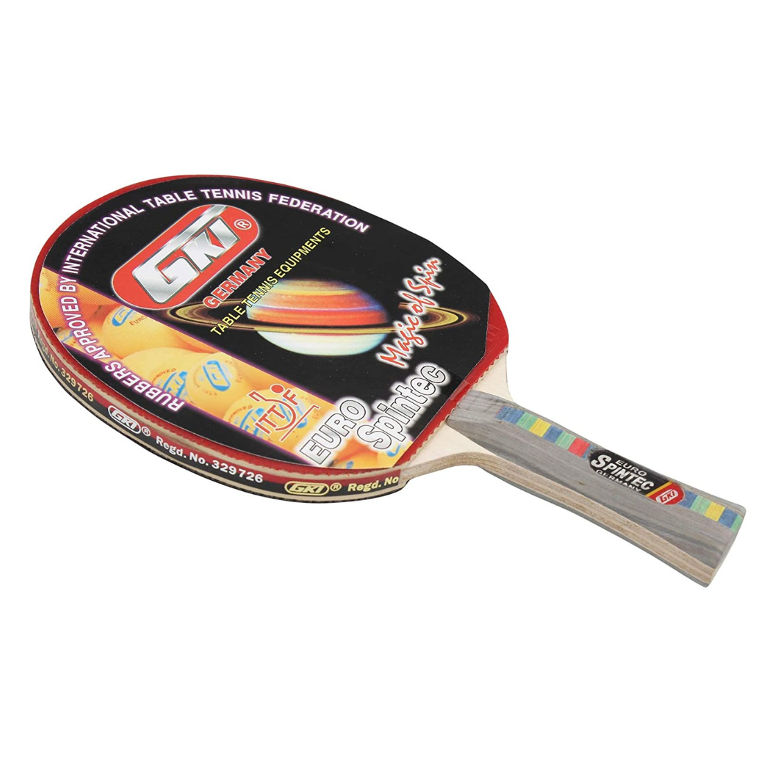 GKI Euro Spintec Table Tennis Bat – Sportswing.in