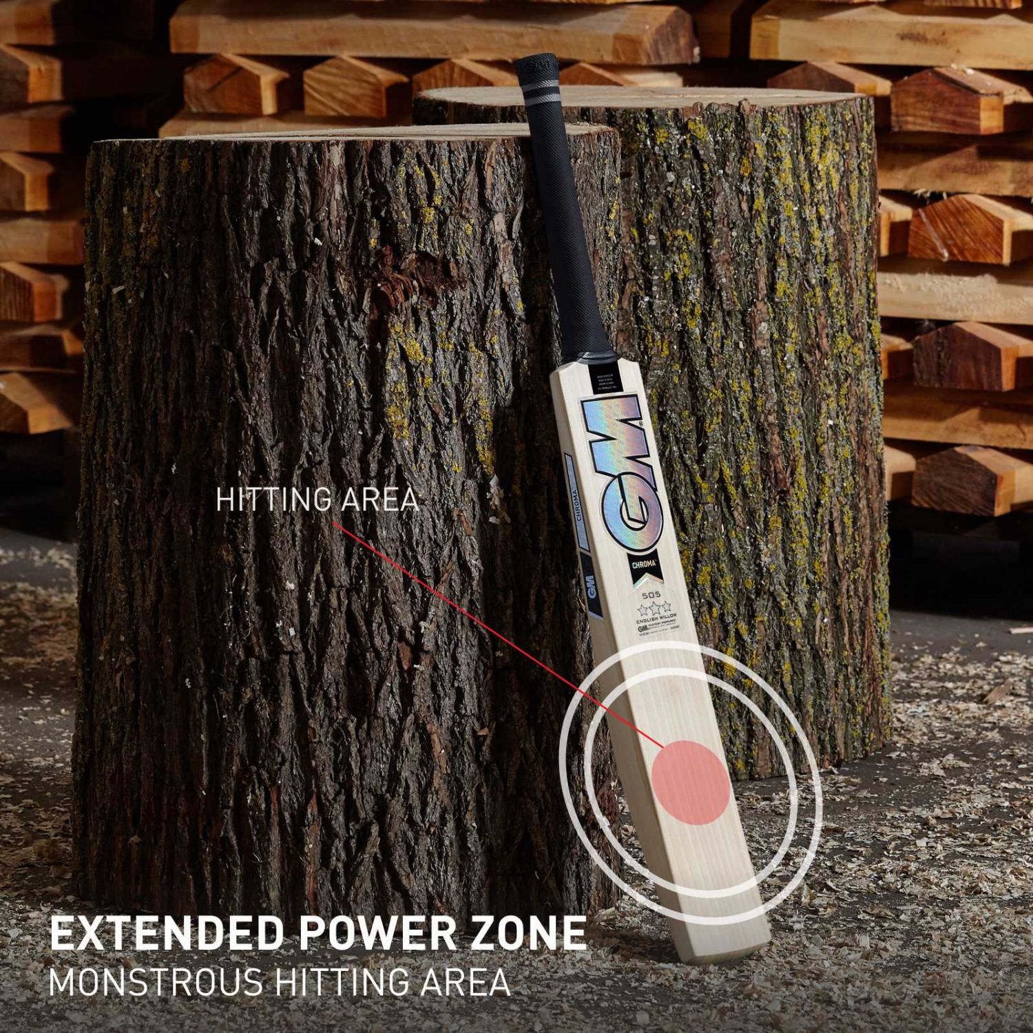 GM Chroma 505 Cricket Bat-English Willow – Sportswing.in