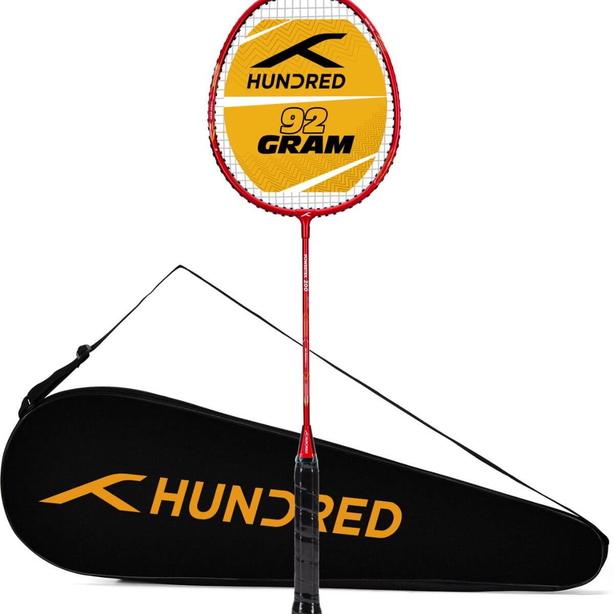 Hundred Powertek 200 Badminton Racquet-Dark Red – Sportswing.in