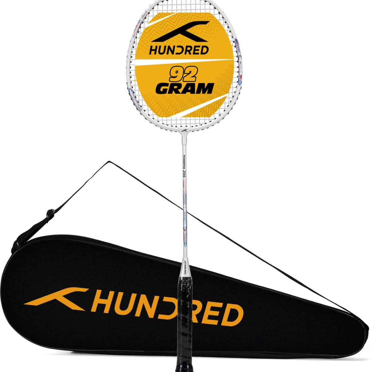 Hundred Powertek 200 Badminton Racquet-White – Sportswing.in