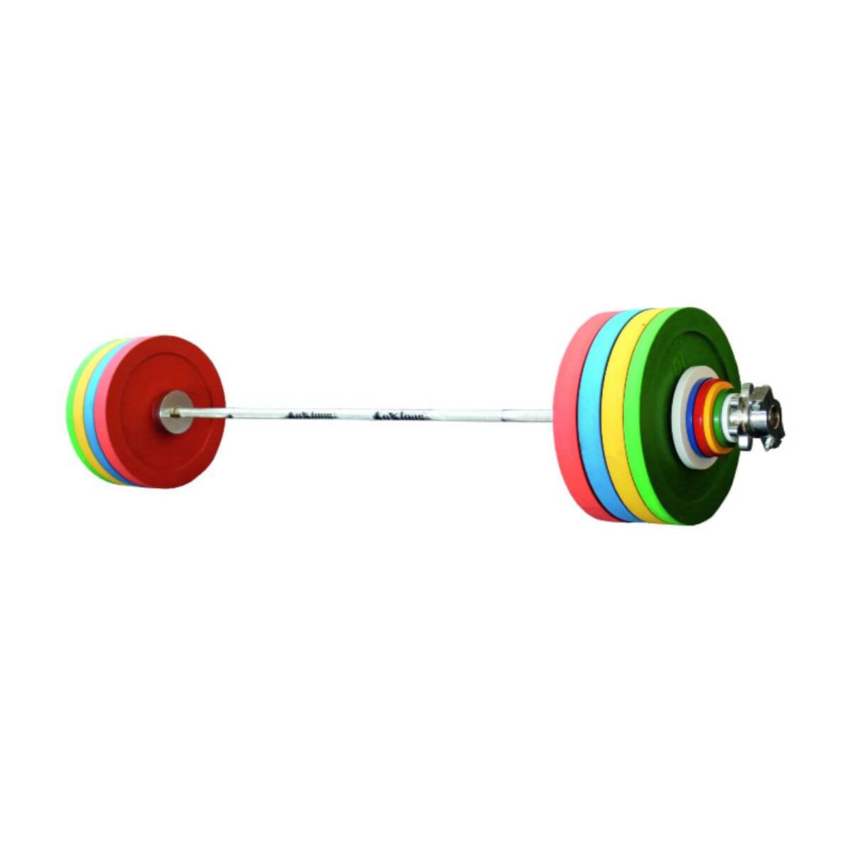 Koxtons Coloured Olympic Barbell Set - 140kg – Sportswing.in