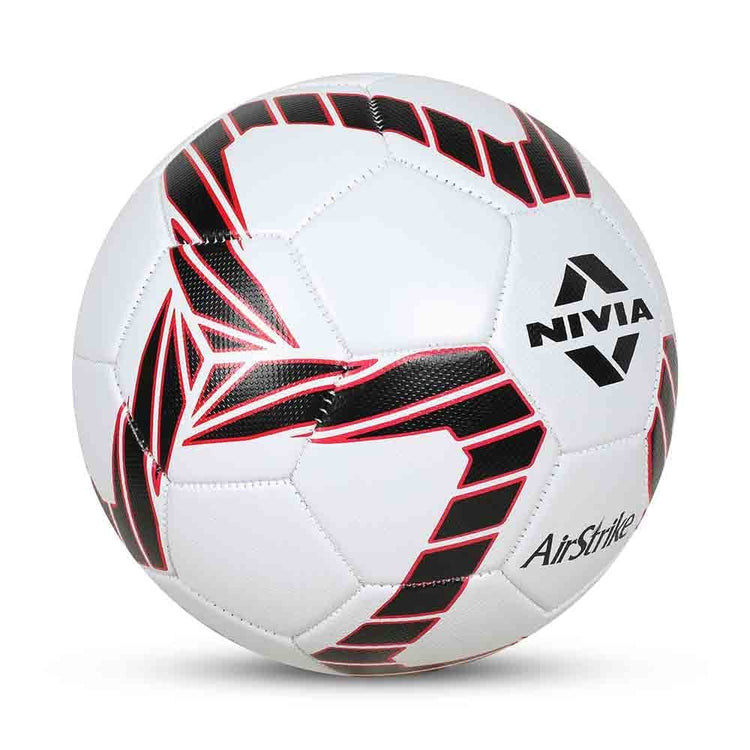 Nivia Air Strike Football (White) (Size 3, 5) – Sportswing.in