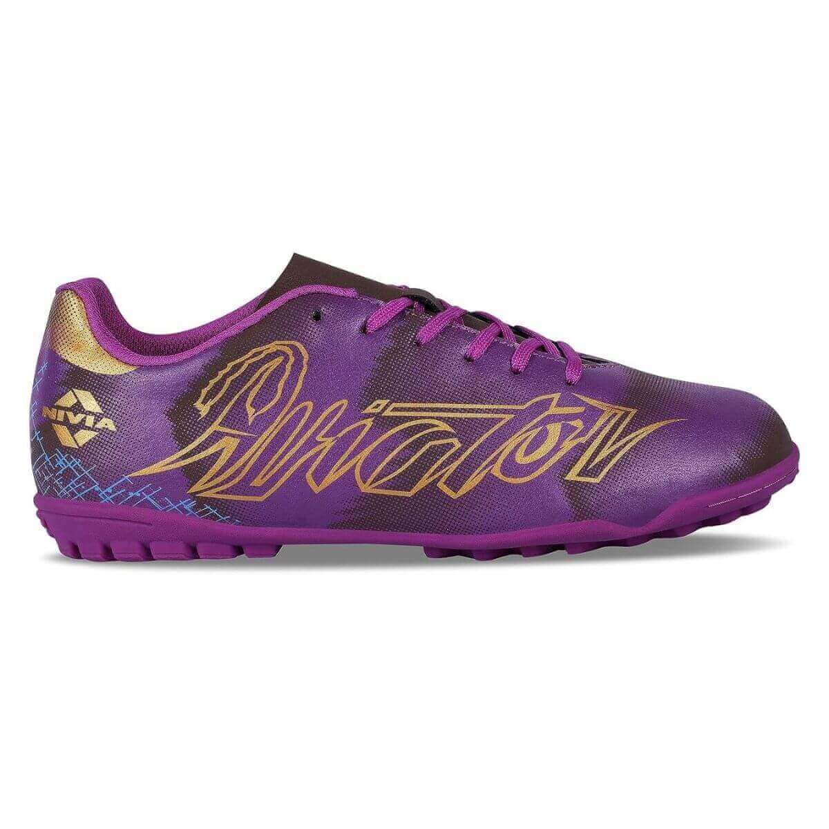 Nivia Aviator 3.0 Turf Football Shoes-Purple – Sportswing.in
