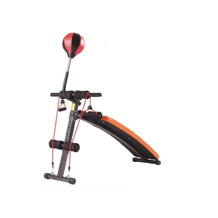NovaFit AB010 Sit Up Bench with Rope & Punching Ball – Sportswing.in