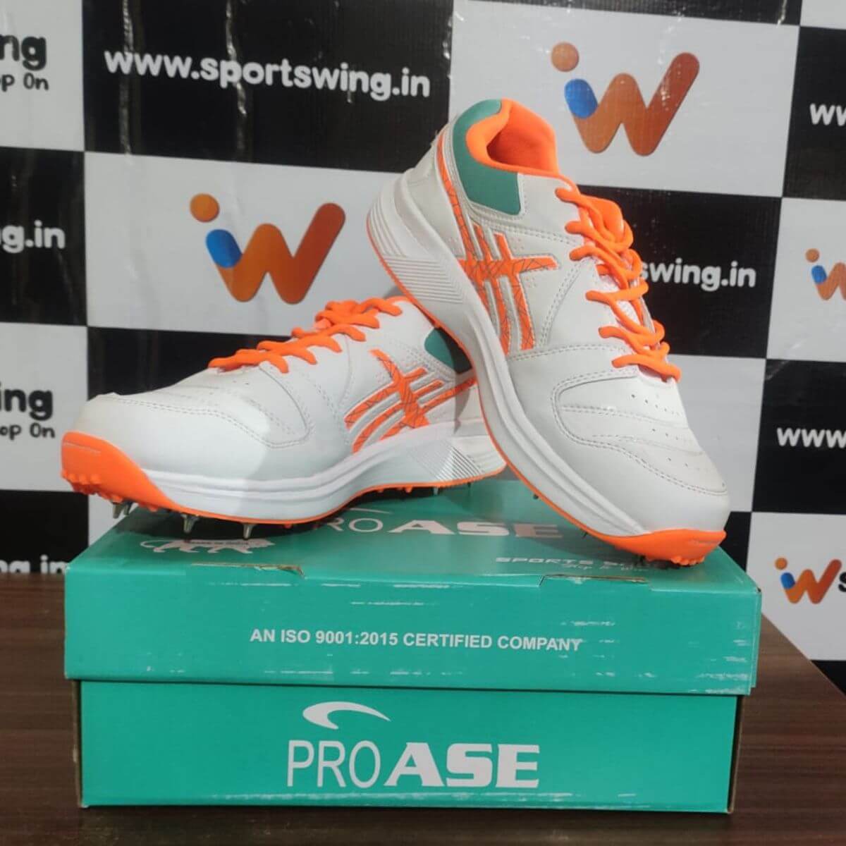 PRO ASE Crt_fs201 Cricket Shoes (Orange) – Sportswing.in