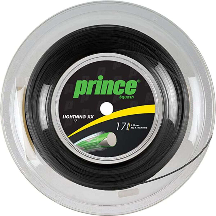 Prince Lightning XX 17 100m Squash String Reel -Black – Sportswing.in