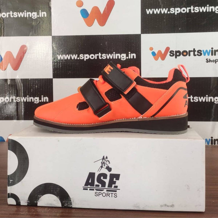 Proase Weight Lifting/Non Slip Squat Shoes (Orange) – Sportswing.in