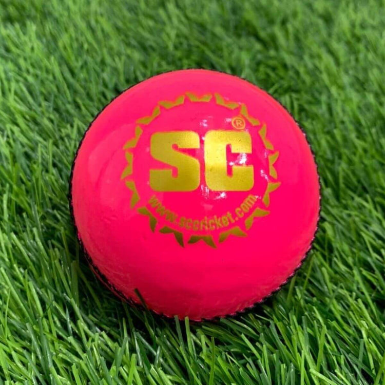 SC Pink Match Leather Cricket Ball – Sportswing.in