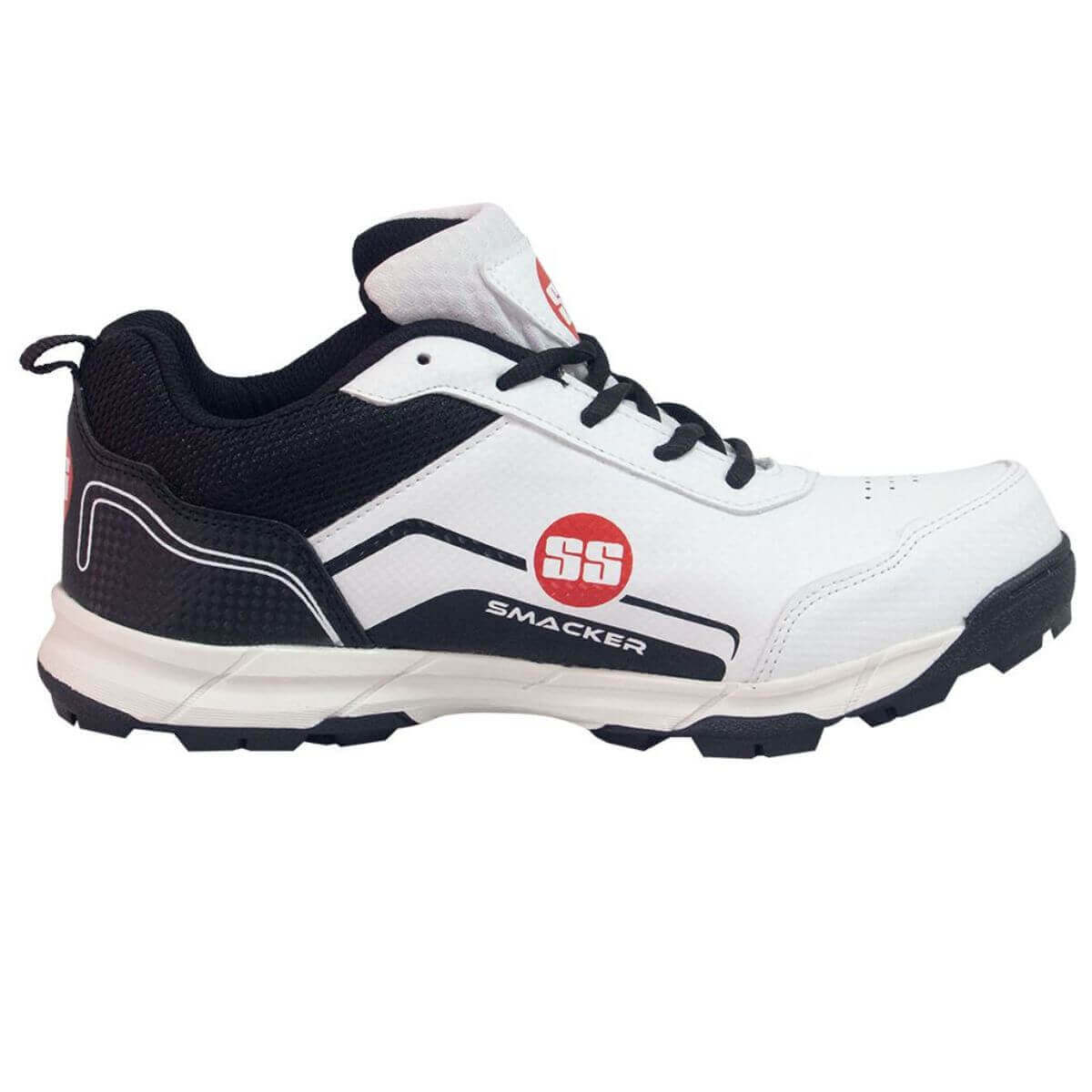 SS Smacker Cricket Shoes-Black/White – Sportswing.in