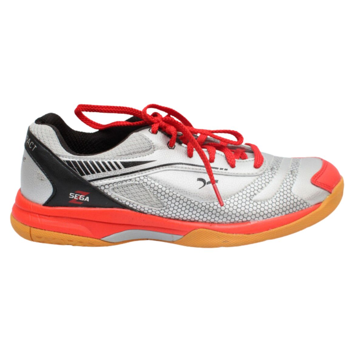 Sega Alpine Badminton Shoes (Red/Silver)-UK8 – Sportswing.in