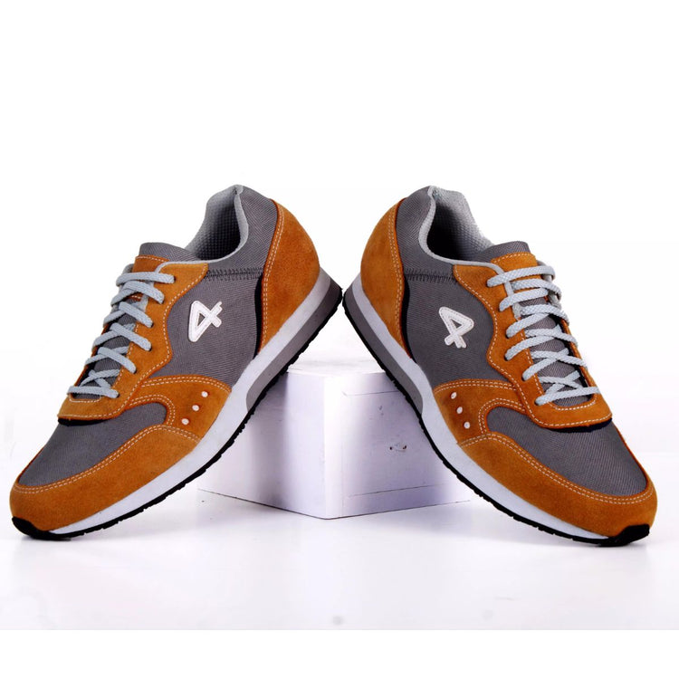 Sega Omega Jogging Shoes (Brown) – Sportswing.in
