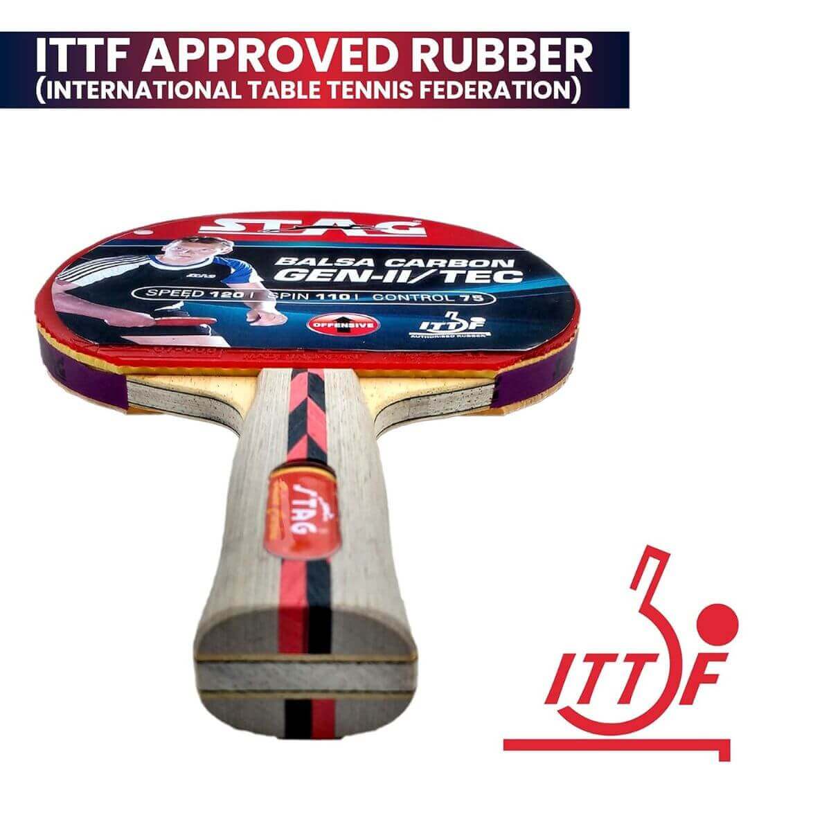 Stag Balsa Carbon Gen II/TEC Table Tennis Bat – Sportswing.in