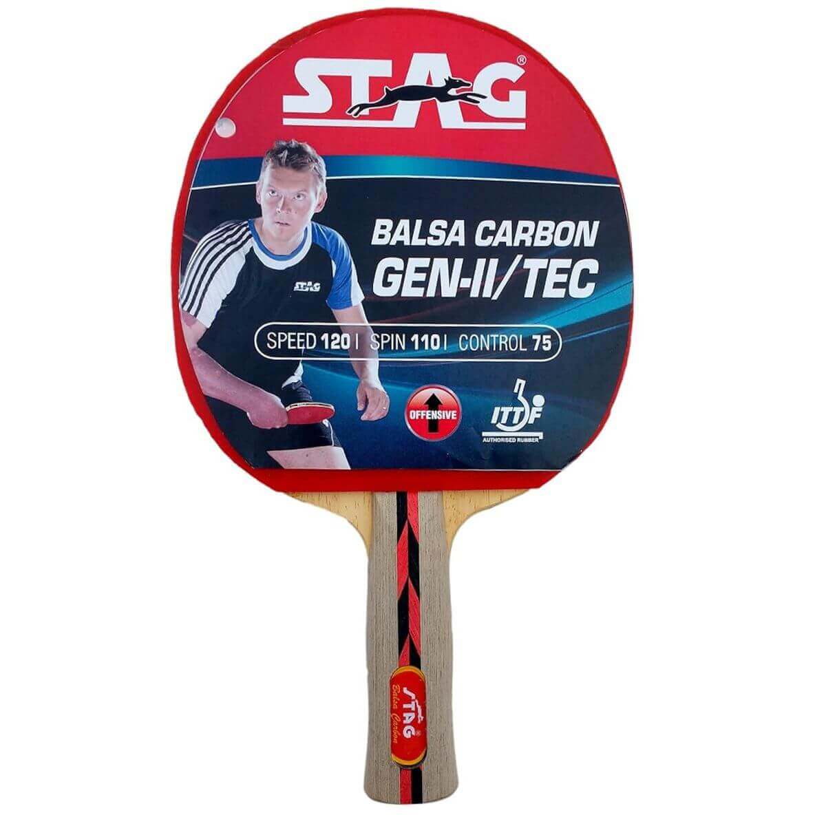 Stag Balsa Carbon Gen II/TEC Table Tennis Bat – Sportswing.in