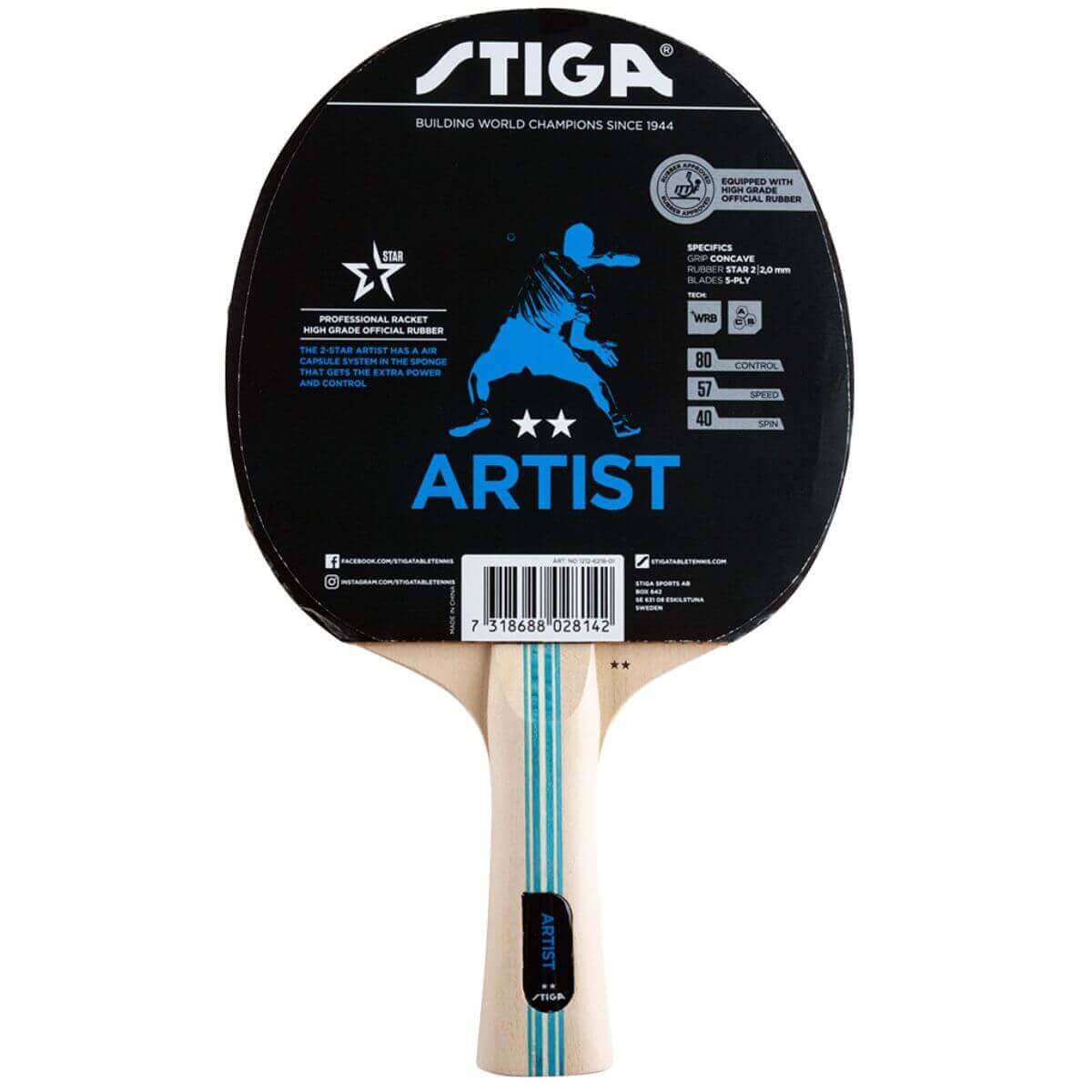 Stiga Artist Table Tennis Bat – Sportswing.in