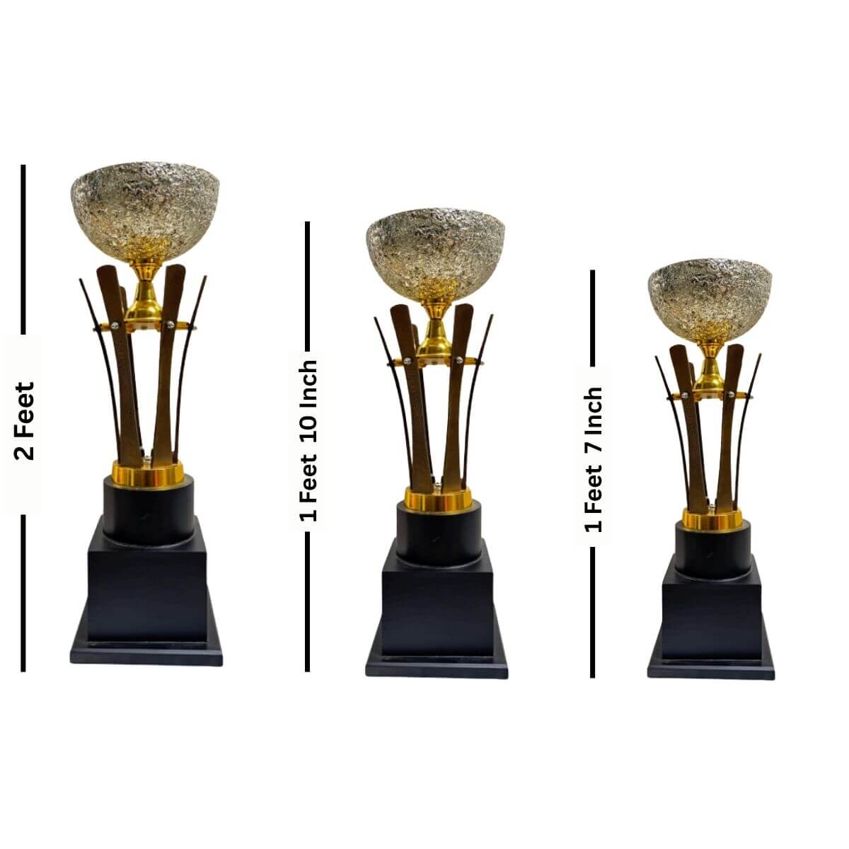 TM TM378 Trophy (Set of 3 Trophies) – Sportswing.in