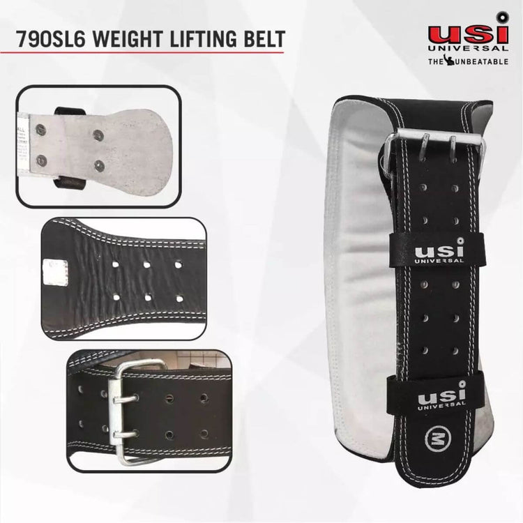 USI Padded Leather Weight Lifting Belt-790SL6 – Sportswing.in
