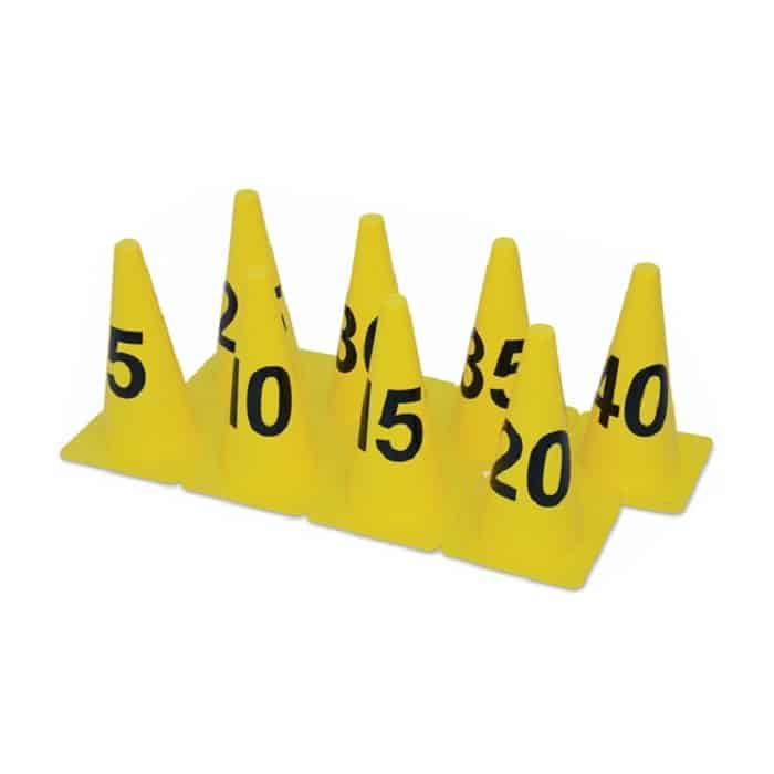 Vinex Number Cones – 12 (Pack Of 8 Pieces) – Sportswing.co