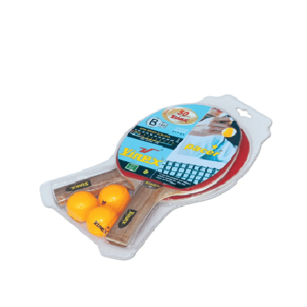 Vinex Table Tennis Bat/Ball Set – Pacer 1 Star (Pack of 5) – Sportswing.in