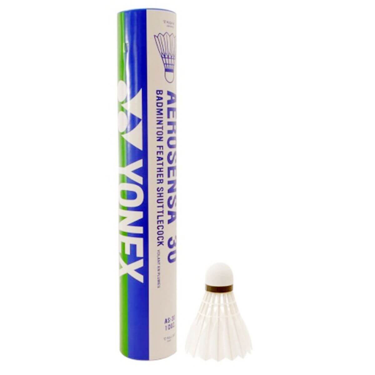Yonex Aerosensa 30 Badminton Feather Shuttlecock (1Tube,12 Shuttlecock ...