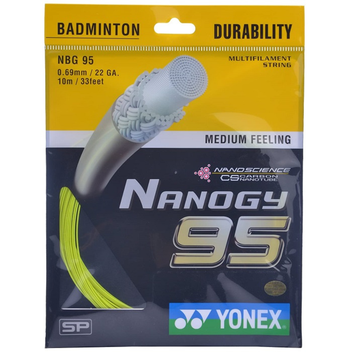 Yonex Nanogy 95 Badminton Strings (Multi Color) – Sportswing.in