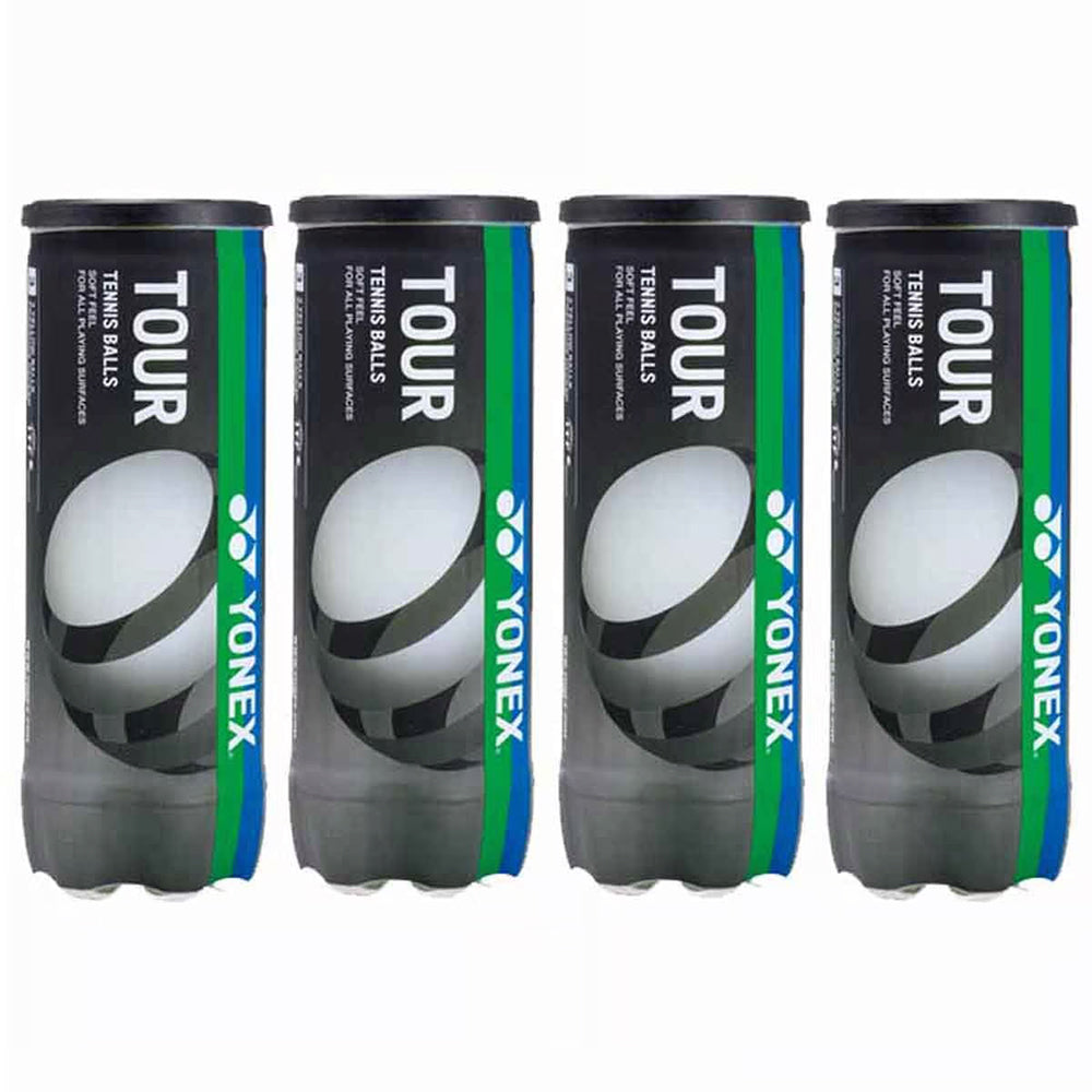 Yonex Tour Tennis Balls (4 Cans-12 Balls) – Sportswing.in